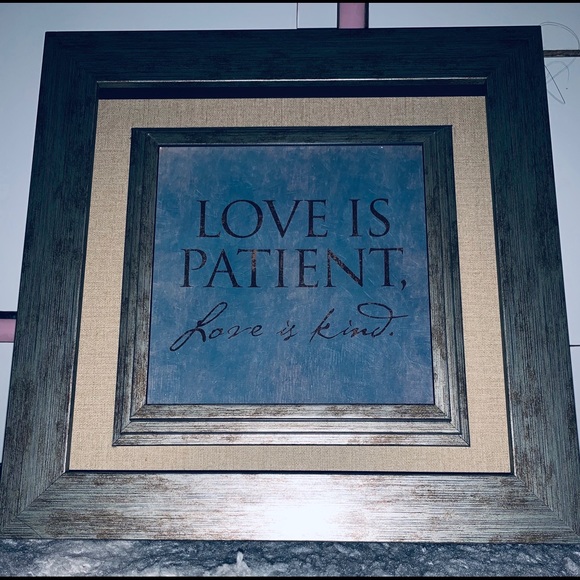 Wall Decor | Love Is Patient Love Is Kind Wall Frame Decor | Poshmark